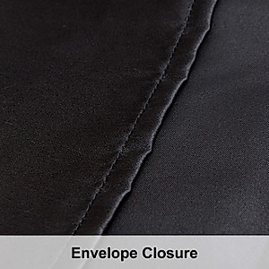 NTBAY Satin Body Pillowcase for Hair and Skin, Luxurious and Silky Pillow case with Envelope Closure, 20x54 Inches, Black