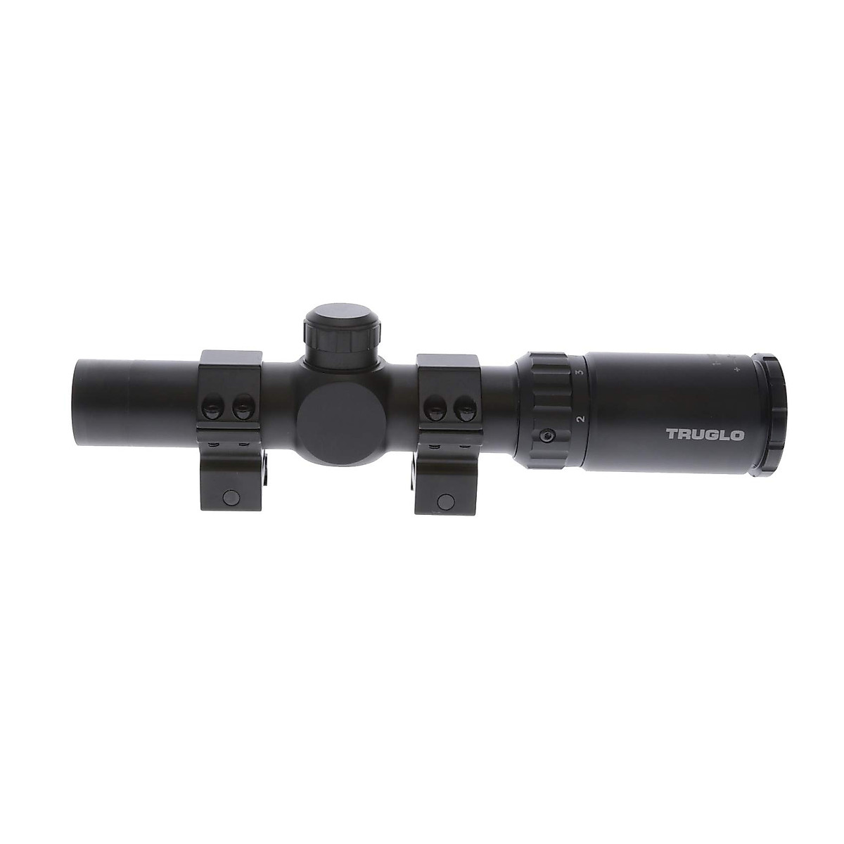 TRUGLO TruBrite 30 Hunter 30mm Compact Waterproof, Shockproof, Fogproof Gun Hunting Scope, 1-4 x 24mm, Matte Black