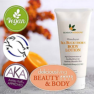 SeabuckWonders Organic Sea Buckthorn Body Lotion, 6 FL OZ