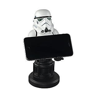 Exquisite Gaming: Star Wars: Stormtrooper - Original Mobile Phone & Gaming Controller Holder, Device Stand, Cable Guys, Collectable Licensed Figure
