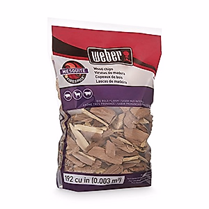 Camp Chef Smoke Vault 24" Vertical Smoker, Body Dimensions 24 in W x 16 in D x 30 in & Weber Available Stephen Products 17149 Mesquite Wood Chips, 192 cu. in. (0.003 c, m