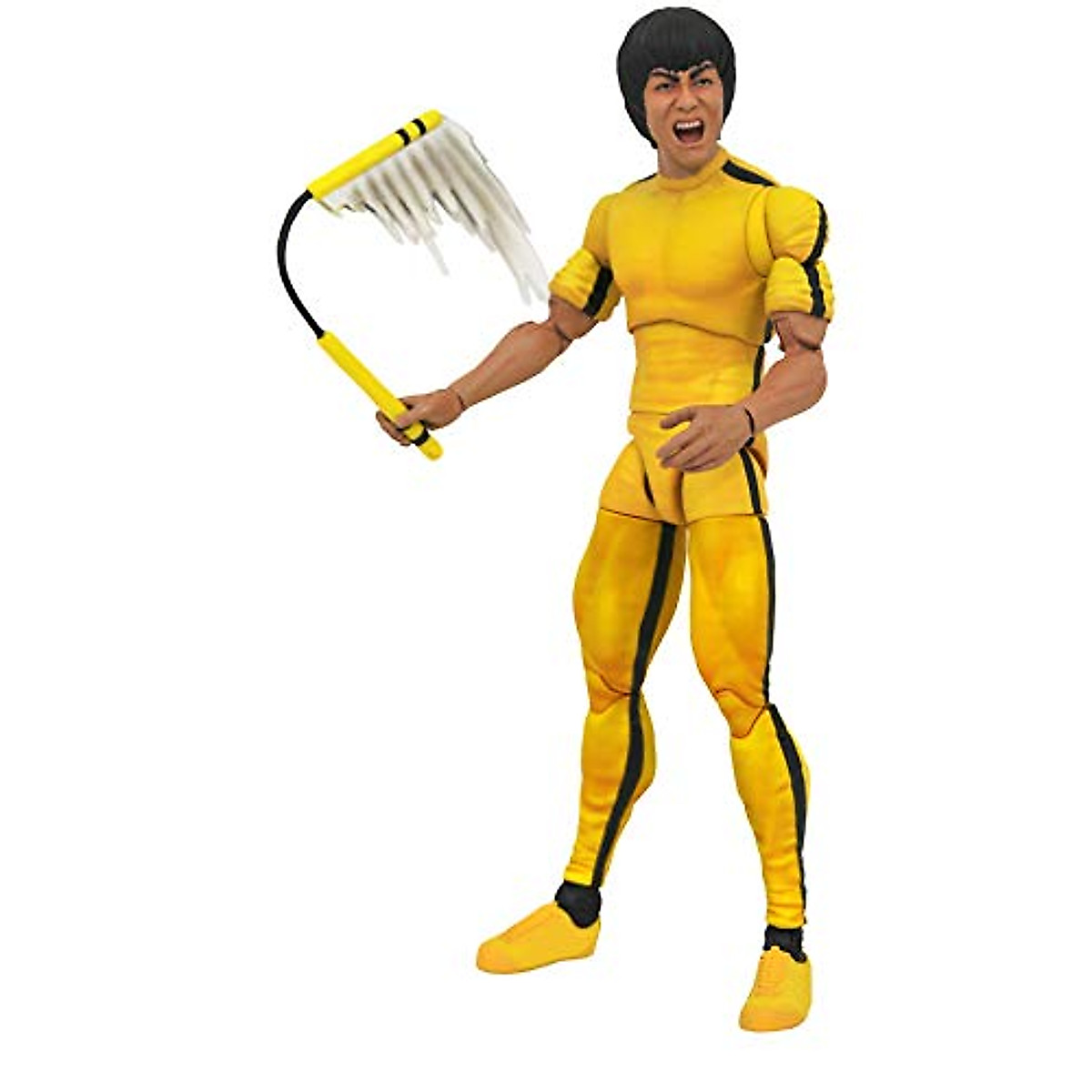 Diamond Select Toys Bruce Lee (Yellow Jumpsuit Version) Select Action Figure, Multicolor, Standard