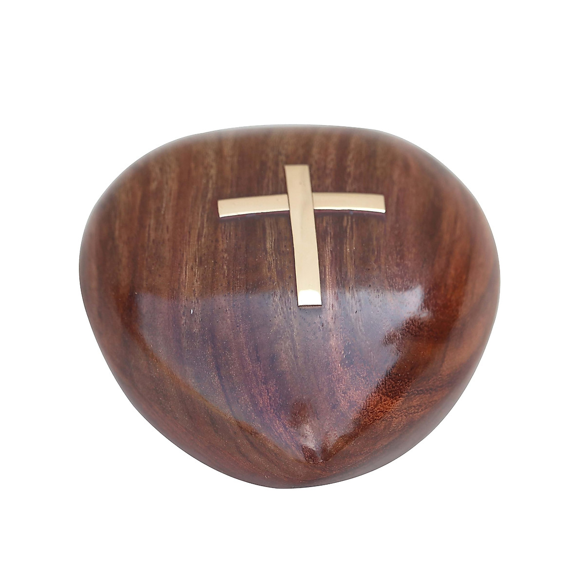 Wooden Cross Heart Keepsake Pet Cremation Urn | Decorative Urn for Cat & Dog Ashes | Funeral Urns | Pet Memorial Urns | Cat Urns | Decorative Urns | Handmade Urns