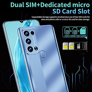 Rino9Pro Cheap Smartphone, 3 in 1 Navigation System Cell Phone, 16GB RAM 1TB ROM Unlocked Mobile Phones, 5G Network, Dimensity9000 (10 cores) CPU,Blue-1TB