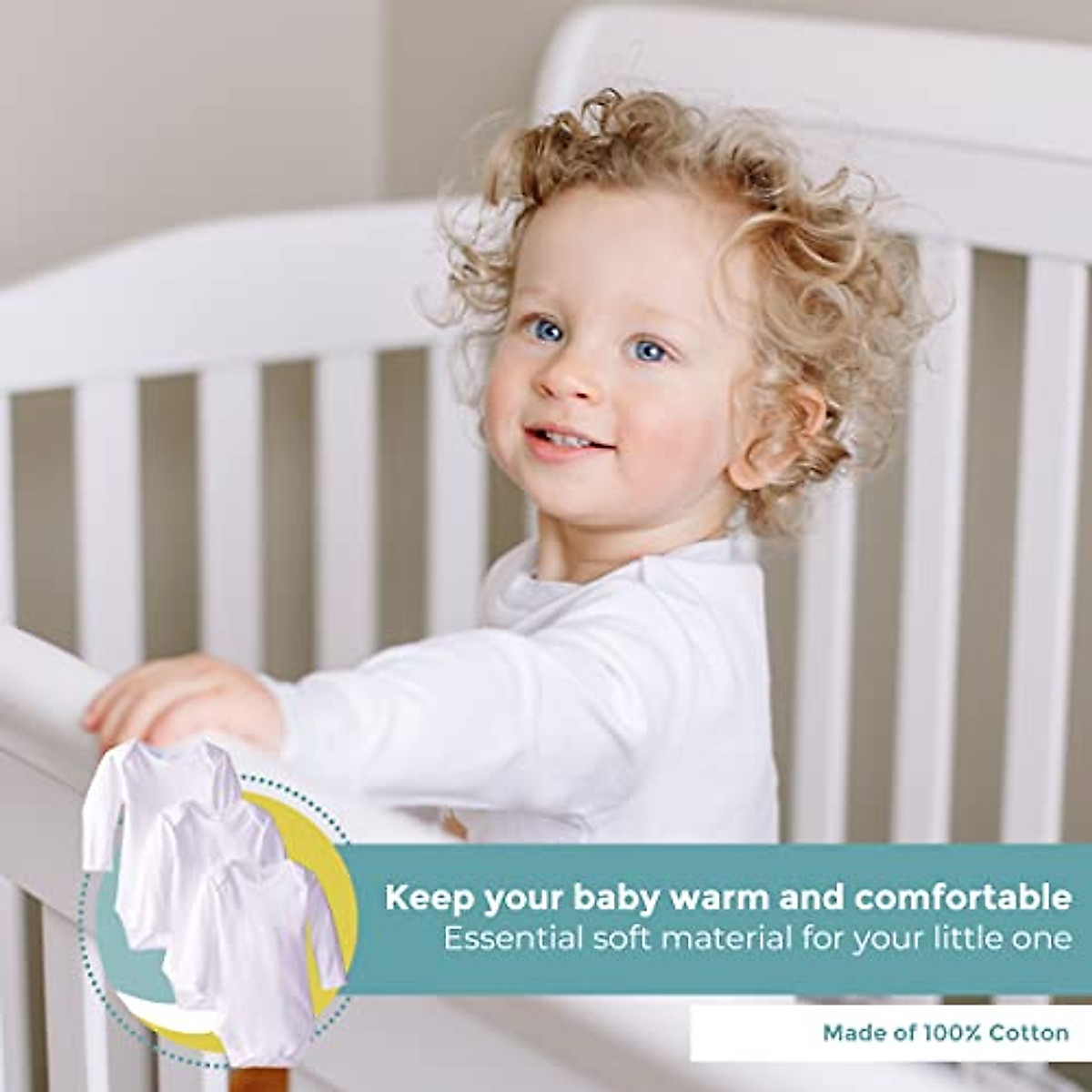 Spasilk Baby 2 Pack Baby Turtleneck T-Neck Long Sleeve Bodysuit