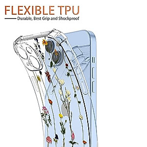 GTBDEKI Phone Case for Motorola ThinkPhone Case, Moto ThinkPhone Case with Screen Protector, Clear Case with Flower Garden Patterns Protective Phone Cover for Motorola ThinkPhone Floral Garden