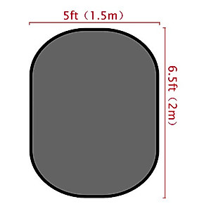 Kate 5x6.5ft White Pop Up Backdrops Gray Collapsible Backdrops for Photography Double Sided Portable Background for Video Shooting