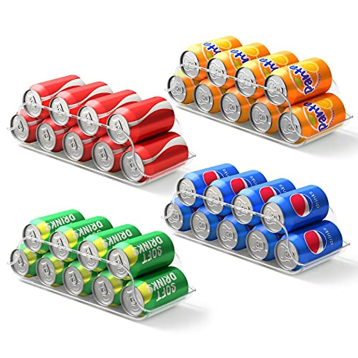 Lifewit 25 PCS Drawer Organizer and 4pcs Soda Can Pop-Top Organizer