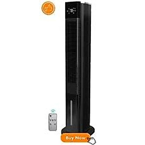Evaporative Air Cooler, 3-IN-1 Multifunctional Air Cooler Fan, Air Cooler for Room, 4 Modes, 12H Timer, 90° Oscillation, 1.3 Gal Water Tank, Remote Control, 4 Ice Packs, 42" for Room Home Office