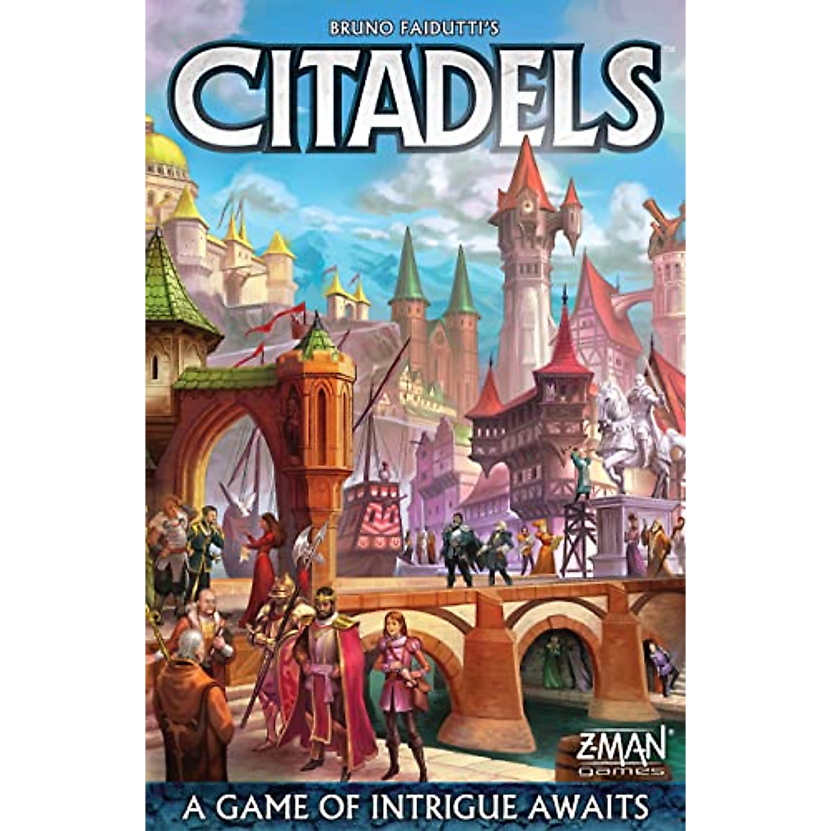 Citadels Revised Edition Board Game - Master Builder Showdown! Medieval Strategy Game for Kids & Adults, Ages 10+, 2-8 Players, 30-60 Min Playtime, Made by Z-Man Games
