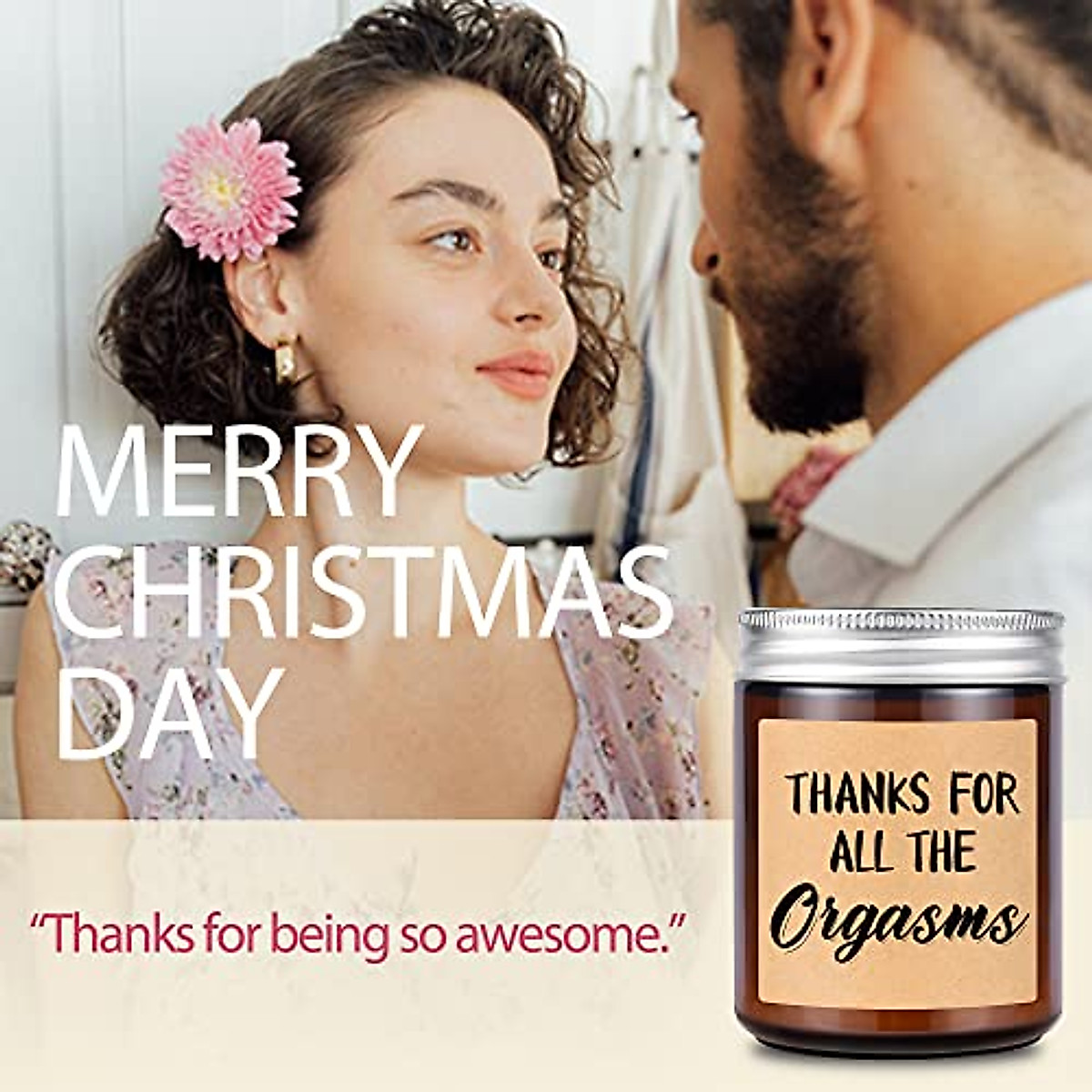 Lavender Scented Candles - Funny Gifts for Husband Men, Anniversary, Naughty Gift for Him, Birthday Gifts for Boyfriend, Engagement Gifts for Fiance, Housewarming Gifts for Friend