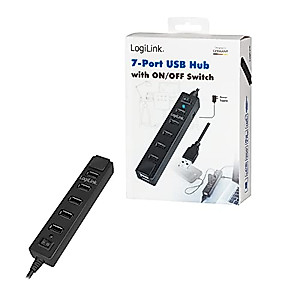 Logilink UA0124 USB 2.0 Hub 7-Port with On/Off Switch