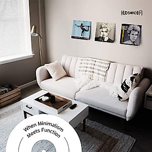 Hudson Hi-Fi Floating Vinyl Shelves - 1 CT Vinyl Record Wall Shelves for Quick Access & Safekeeping - Black Satin Wall Shelves & Record Storage Wall - Minimalist Album Mount for Wall