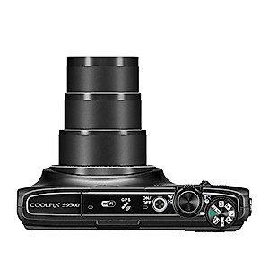 Nikon COOLPIX S9500 Wi-Fi Digital Camera with 22x Zoom and GPS (Black) (OLD MODEL)