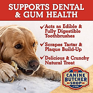 Canine Butcher Shop Chicken Feet Dog Treats, Raised & Made in USA All Natural Dog Chews Rawhide Alternative Treats (30-Pack)