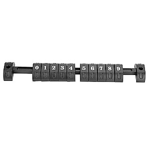 2pcs Table Football Counter 10 Numbers Scoring Score Counter Indicator for Standard Foosball Tables(Black)