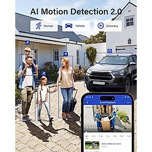 ANNKE 5MP Home Security Camera System with AI Human/Vehicle Detection, 8CH H.265+ DVR Recorder with 4X 5MP (2560TVL) Wired IP67 Outdoor CCTV Cameras, 100 ft EXIR Night Vision with Smart IR & WDR