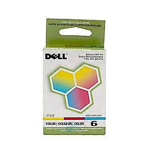 Dell Computer JF333 6 Standard Capacity Ink Cartridge for 725/810 - Prints Both Black and Color