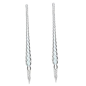 NUSITOU 2pcs Crystal Pen Quill Pen Set Colored Ink Pens Fine Point Colored Pens Glass Dip Pen Ink Handmade Glass Dip Pen Art Drawing Pens Calligraphy Glass Pen Decorative Glass Pen Letty