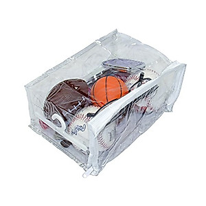 Oreh Homewares Heavy Duty Vinyl Zippered See-Through Storage Bags (Clear) for Jewelry, Shirts, Cosmetics, Arts & Crafts Supplies and Much More! (8" x 6" x 4") 0.8 Gallon 2-Pack