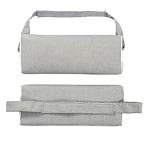 Enipate Outdoor Chaise Lounge Head Pillow, Pack of 2 Water Resistant Headrest Pillows with Elastic Band for Pool Patio Chairs