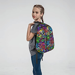 Geometry Dash Travel Backpack Multipurpose For Kids Teens Unisex Casual Daypacks Laptop Bookbag Outdoor Black