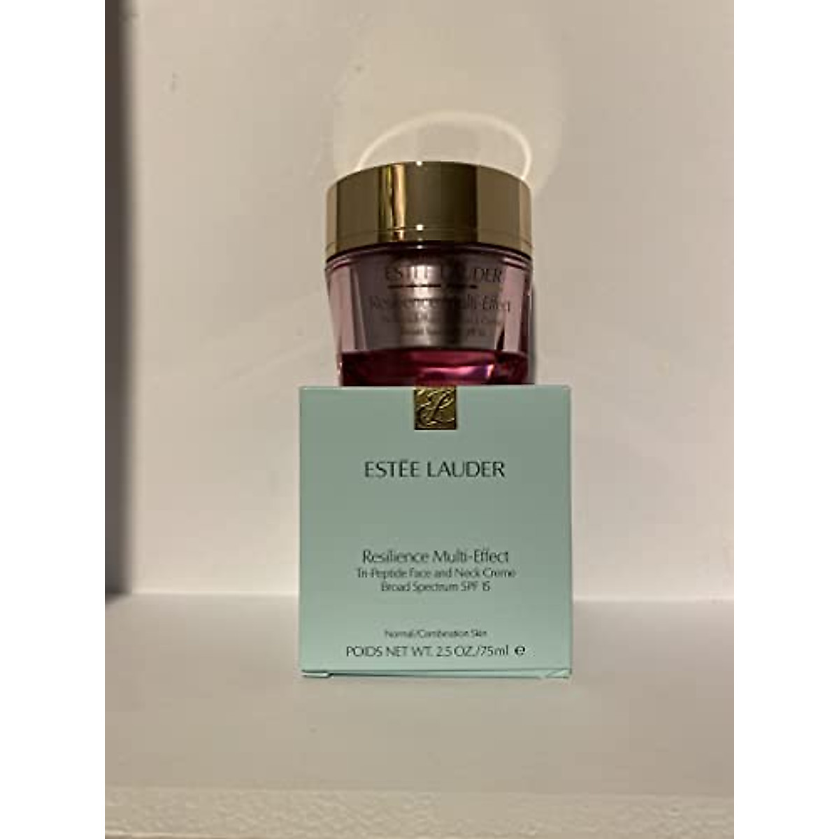 Estee Lauder Resilience Multi-Effect Tri-Peptide Face and Neck Creme SPF 15 For Normal/Combination Skin, 2.5 oz / 75ml