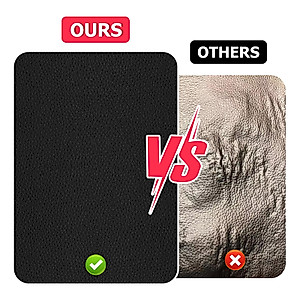 SOTISI Vinyl Fabric, Marine Faux Leather Upholstery, for Upholstery Crafts, DIY Sewings, Sofa, Handbag, Earrings, Hair Bows Decorations (Black 54 x 12 inch 1FT)