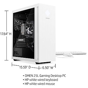 HP OMEN 25L Gaming & Entertainment Desktop PC (AMD Ryzen 5 5600G 6-Core, 16GB RAM, 512GB PCIe SSD + 1TB HDD (3.5), GeForce GTX 1660 Super, WiFi, Bluetooth, HDMI, Win 11 Home) Refurbished (Renewed)