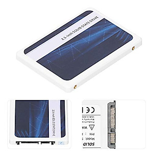 Yunseity Solid State Hard Drive,SATA 2.5 Inch Internal Solid State Drive (SSD),70‑500MS,for OS XXPWin7Win8Win10Linux,White(16GB)