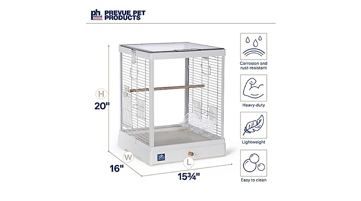 Prevue Crystal Palace Bird Cage - Modern & Elegant Design