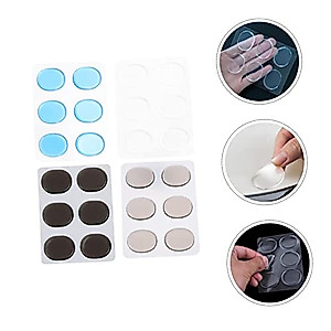 Gel Drum Dampeners 4 Sheets Snare Drum Mute Pad Drum Kit Dumb Drum Pad Silica Gel Drum Mute Dampener