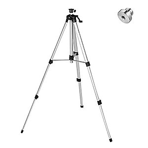 Firecore Adjustable 60-inch Aluminum Alloy Laser Tripod, with Bubble Level and Extra 5/8"-11 Tripod Adapter-FT1500D
