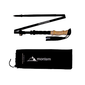 Montem Folding Collapsible Hiking/Walking/Trekking Poles - One Pair (2 Poles)
