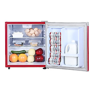 CURTIS FR103BUD Budweiser, Mini Fridge with Freezer - 1.6 Cu Ft Compact Small Beverage Drinks Refrigerator with Reversible Doors - Perfect for Office, Home, Dorm, or Games Room