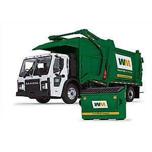 First Gear WM 1/34 Scale Mack LR with McNeilus Meridian Front Loader and Trash Bin