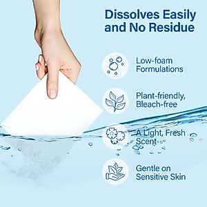 200-loads Eco Laundry Detergent Sheets - Fresh Scent - for Home/Travel/Apartment/Dorm - Gileooparl Plastic Free Liquidless Laundry Detergent Strips - 200 Count