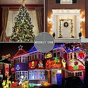 White Christmas String Lights Solar Powered Outdoor Waterproof, 240 LED Solar Fairy Lights 78.8Ft 8 Modes Twinkle Solar Mini Lights Mini Remote Timer for Garden Patio Home Party Christmas Decorations