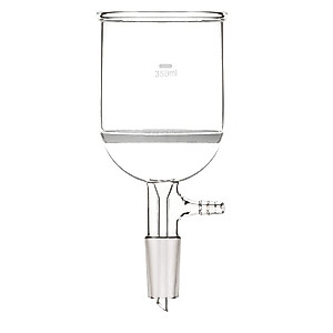 Deschem 350ml,24/40,Glass Buchner Funnel,#3 Suction Filter,Lab Glassware