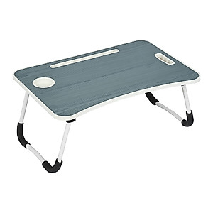 Glossy Desk Foldable Portable Multifunctional Lazy Laptop Table Laptop Bed Desk Work Desk Computer Desk for Couch,Bed, Working, Writing Us Fast Home Office Desk (Black, One Size)