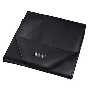 GSE 9' Heavy-Duty Leatherette Shuffleboard Table Cover for Shuffleboard Table Accessories(Black)