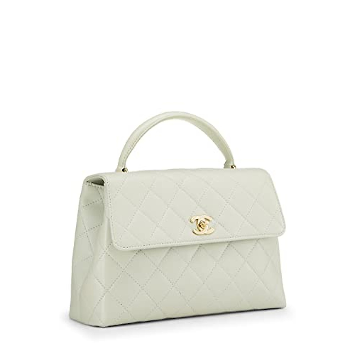 CHANEL, Pre-Loved Green Quilted Lambskin Kelly Small, Green