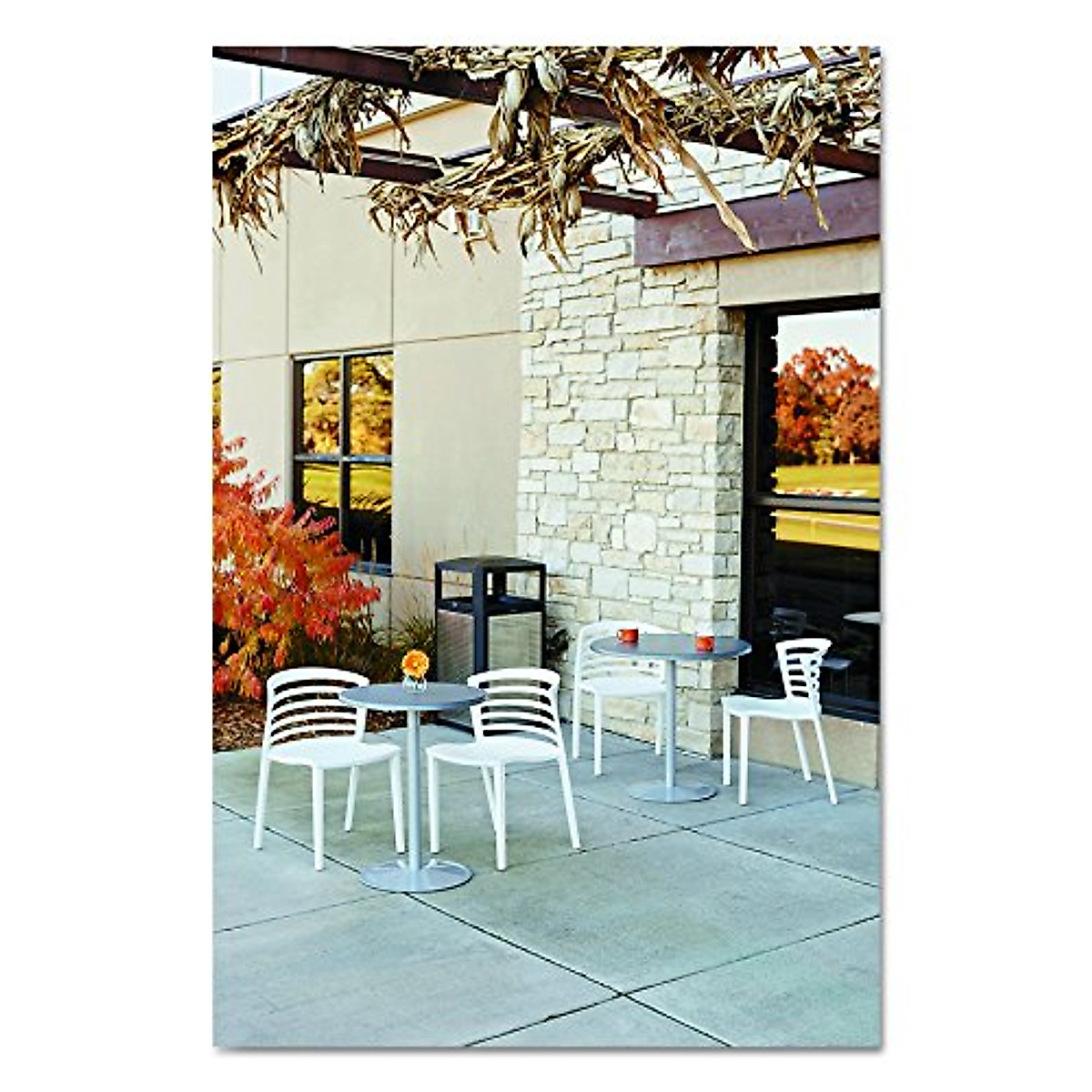 Safco Products 4-Piece Entourage Stack Chair Set, White
