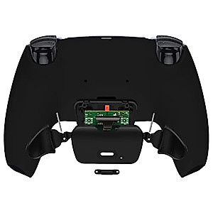 eXtremeRate Black Back Paddles Programable Rise Remap Kit for PS5 Controller BDM-030, Upgrade Board & Redesigned Back Shell & Back Buttons Attachment for PS5 Controller - Controller NOT Included