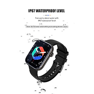 CHOKOVIE Smart Watch for Men Women, 1.8" Full Touch Screen Call/Receiver Dial Fitness Watch Heart Rate, Blood Oxygen,Sleep Monitor, Activity Tracker with Pedometer Stopwatch Smartwatch, Silver