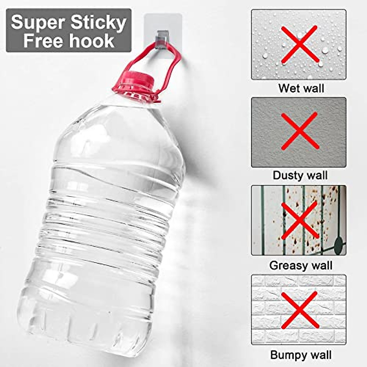 QIENGO 3 Packs Refrigerator Door Organizer Kitchen Storage Bag Home Small Objects Classification Hanging Mesh Pocket Organization Accessories Containers With 6 Wall Hooks (White)