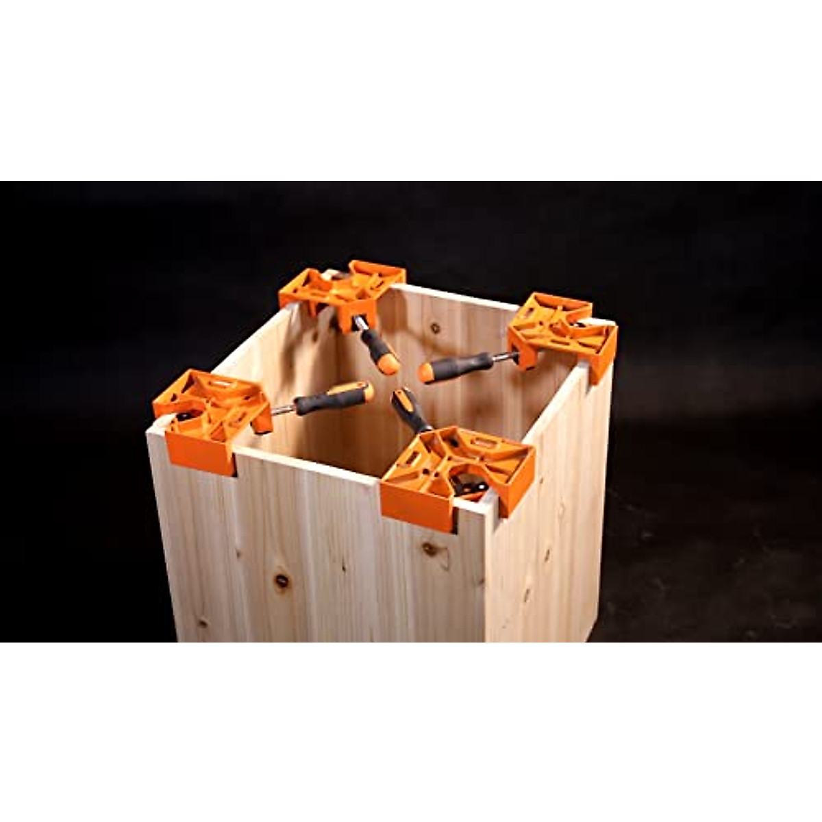 4 Pack Corner Clamp,90 Degree Right Angle Clamps for Woodworking,Wood Tools for Carpenter,Welding,Photo Framing DIY