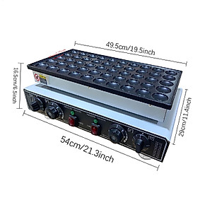 110v Pancake Maker, Electric Muffin Maker Non-stick Pancakes Maker, Stainless Steel Muffin Machine 50PCS Muffin Maker 122-572°f Waffle Maker for Use in Homes, Bakeries, Cafes