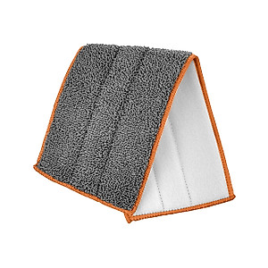 Superio Microfiber Mop Pads, Refill Miracle Mop, Microfiber Mop Replacement Head with Velcro, 16 Inch Mop Refill for Flat, Spray Mop Set -3 Pack- Grey