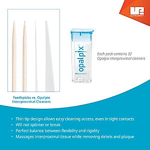ULTRADENT Opalpix Dental Picks (1 Pack) 32ct per Pack Toothpicks Opalescence Teeth Floss Products Plastic Tooth Dental Pick Oral Care Soft Gum 5590-1